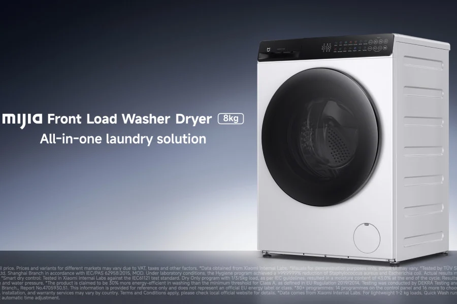 Xiaomi’s New Washer Dryer Adds App Control, Steam Cleaning, and One-Tap ...