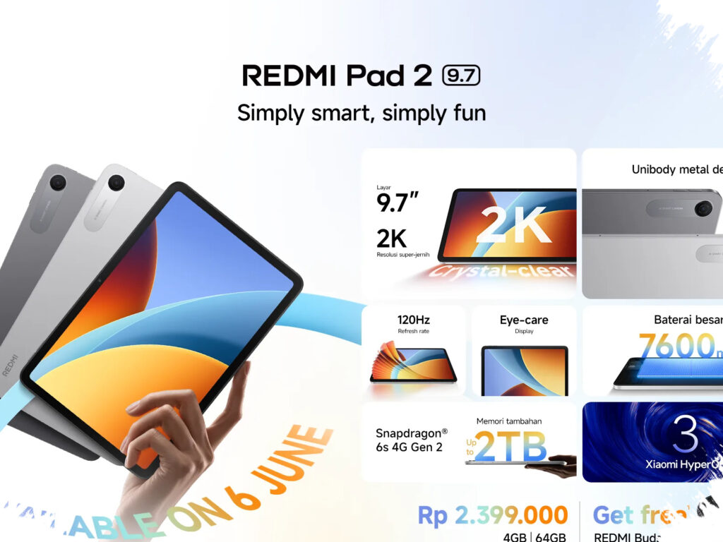 Xiaomi Expands REDMI Lineup With A 9.7-Inch Tablet And Noise-Canceling ...