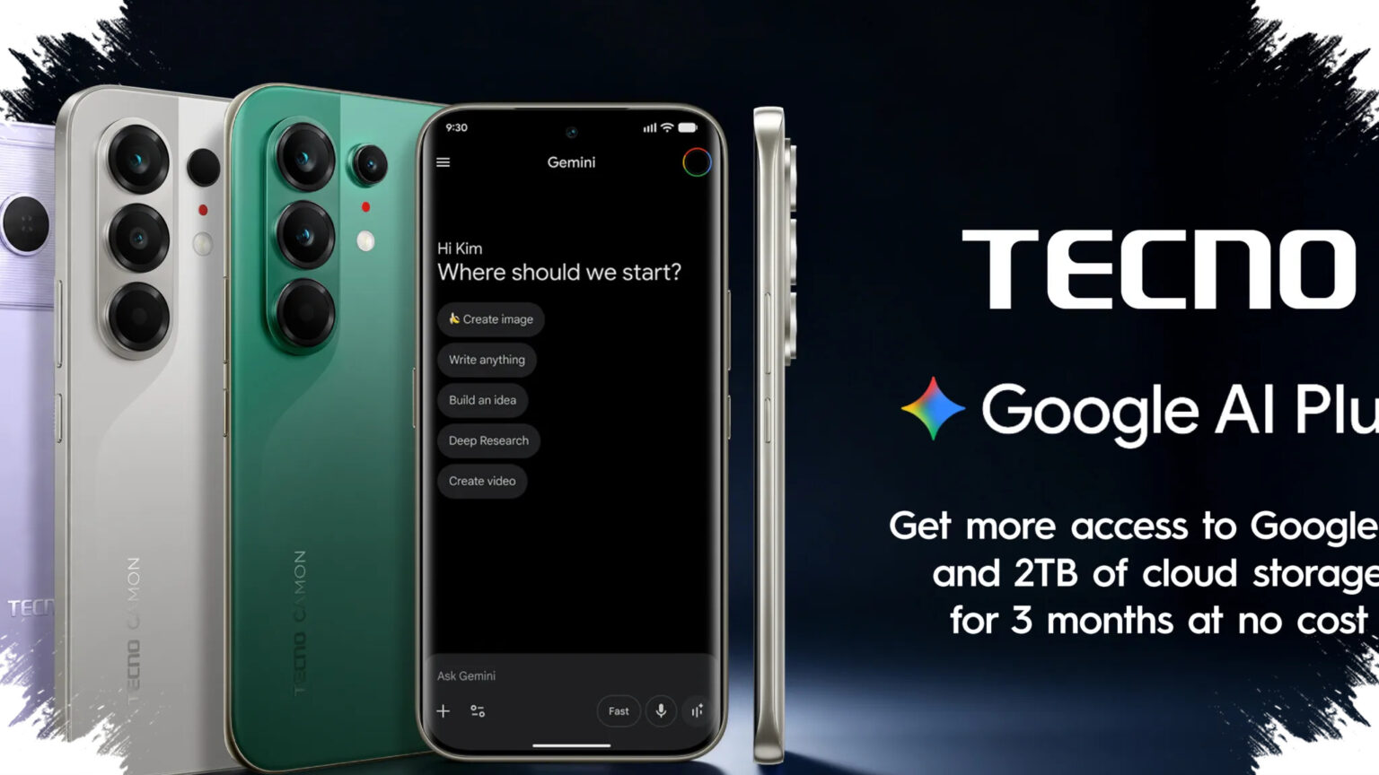 Google AI Plus Trial Comes to Selected TECNO Mid-Range And Premium ...