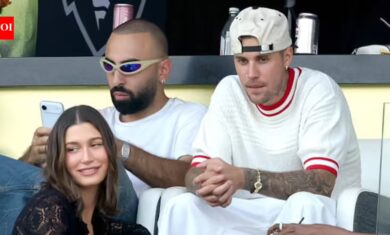 Hailey Bieber Looked Frustrated Beside Justin at FIFA World Cup Debut ...